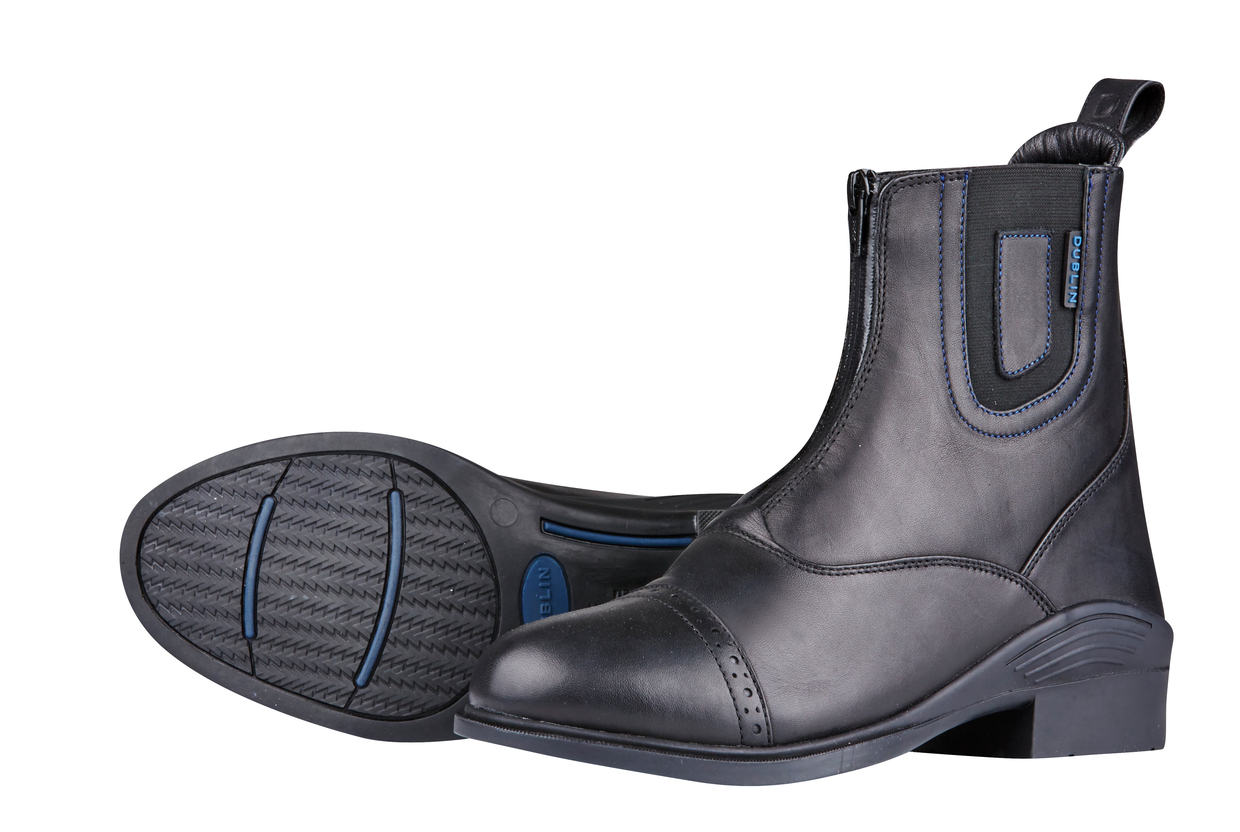 Dublin Evolution Zip Waterproof Paddock Boot Black – BFR Equestrian ...